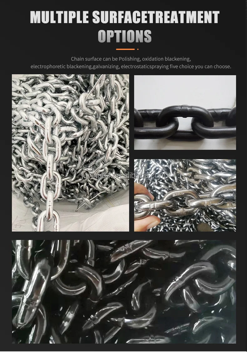 Chain Factory Manufacturing G80 Large Galvanized Steel Chain