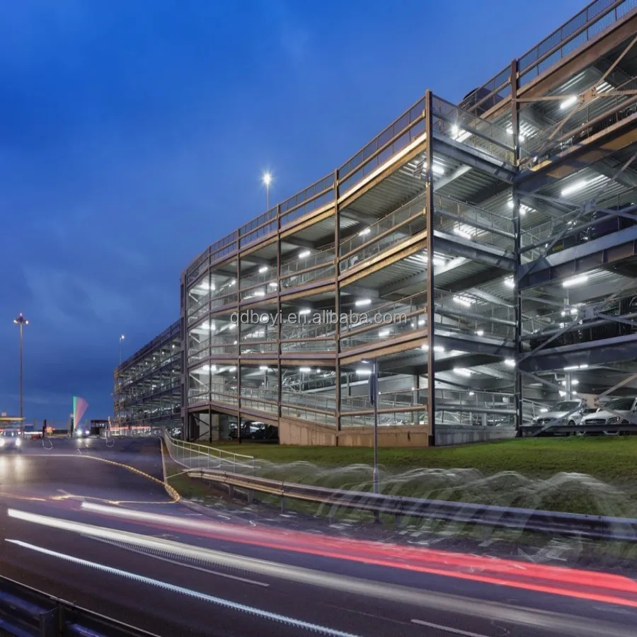 Modular Steel Framed Parking System Car Park Building Multi Storey ...