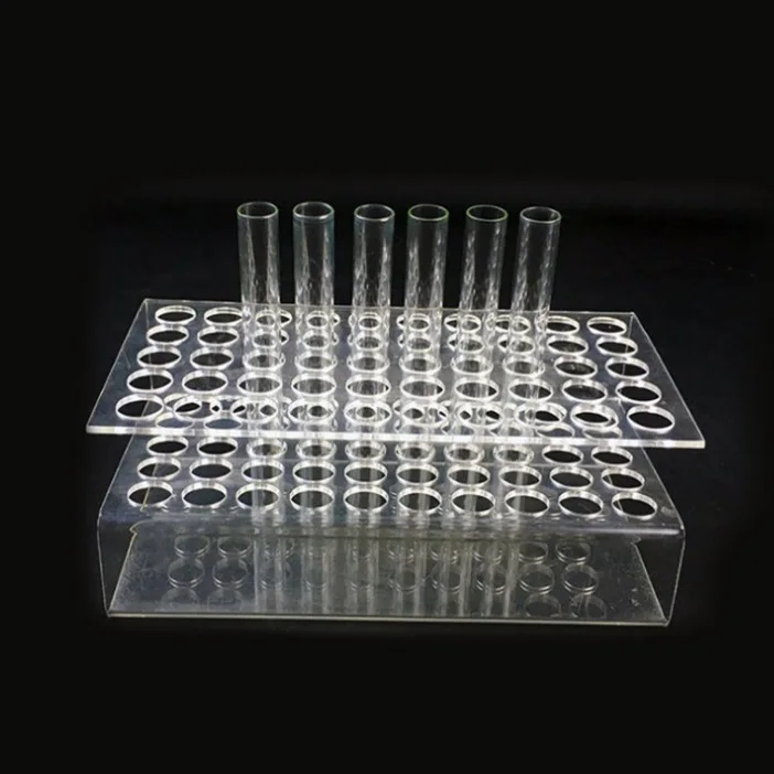 U Shaped Clear Acrylic Tube Holder - 5 Holes Design