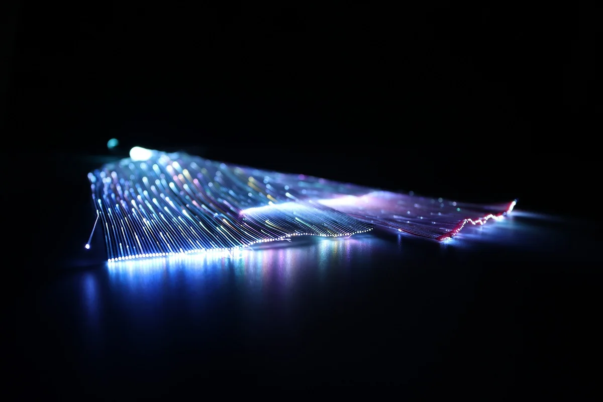 LED Luminous Fiber Optic Fabric RGBW for Banquet & Wedding