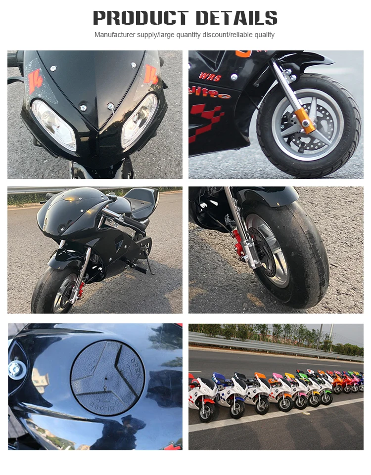 4 Stroke Minibike Gasoline Engine Motorcycle 49 Cc Racing Moto Bike For ...