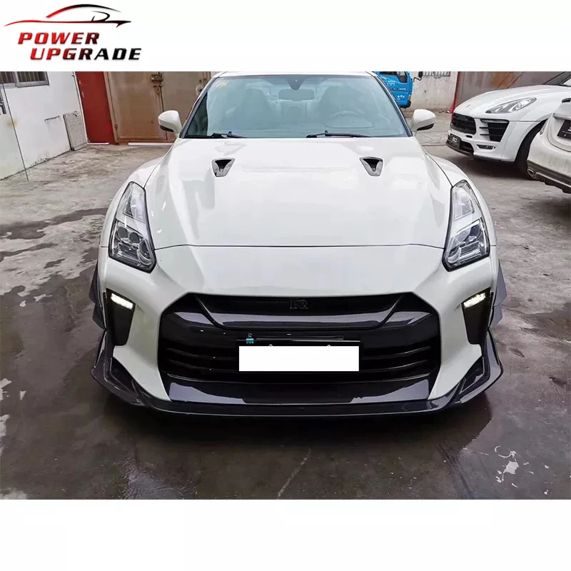 日产gtr R35 2008-2019的绝密风格半碳纤维汽车前保险杠车身套件 - Buy 日产gtr R35 2008-2019的车身套件 ...