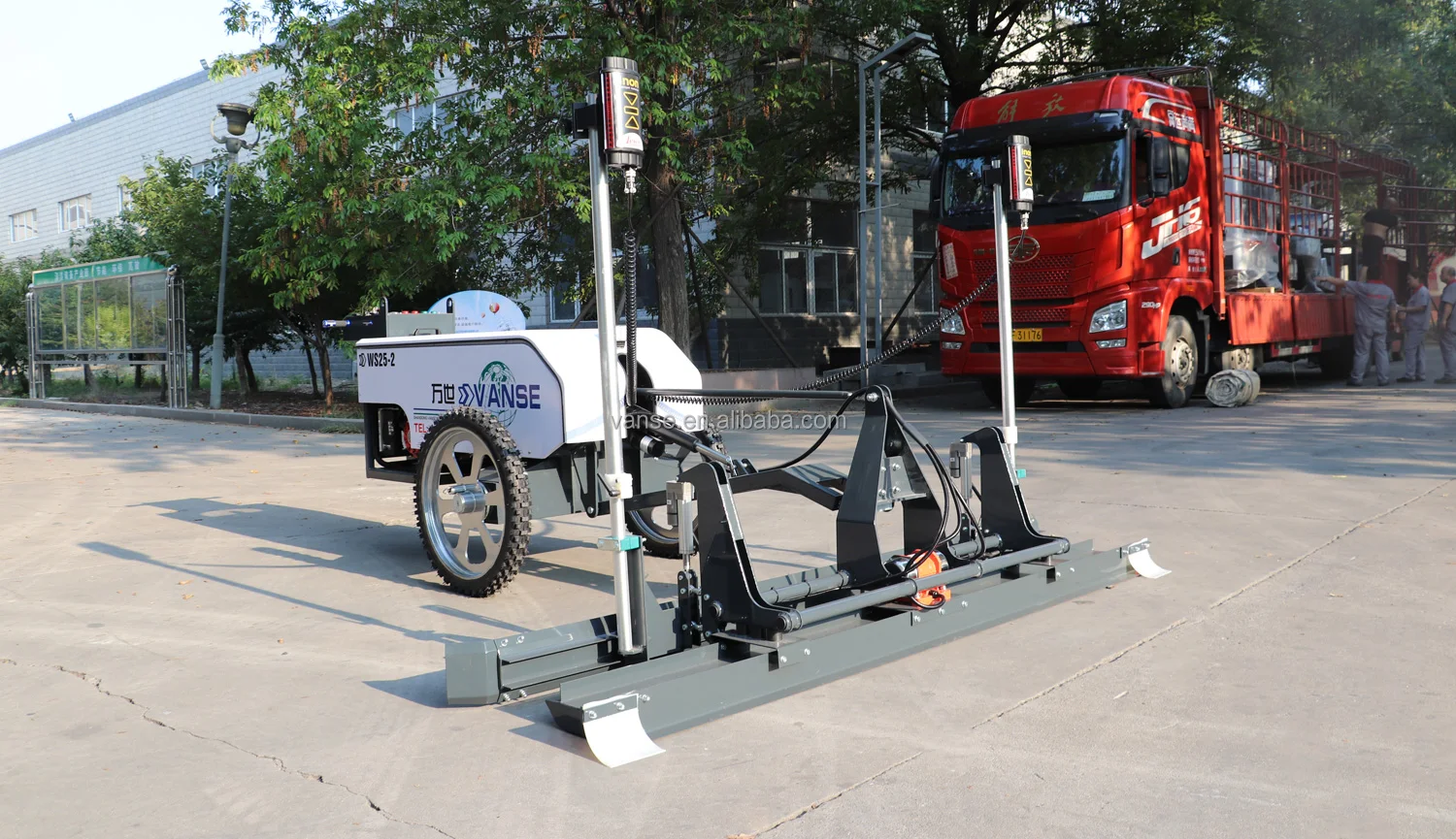 VANSE WS25-2 Walk Behind Concrete Laser Leveler Device Concrete Paving ...
