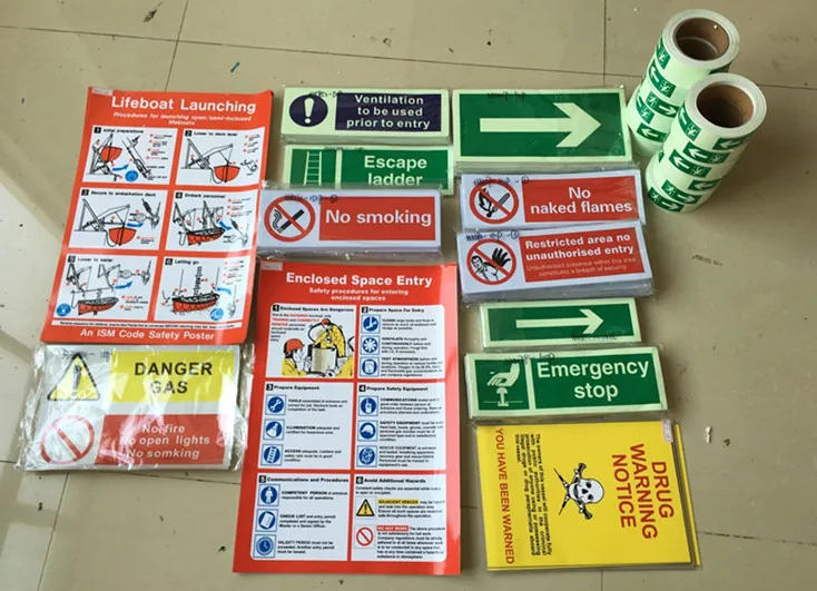 Marine IMO Symbols - Safety Signs and Posters for Ships