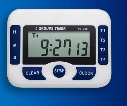 4 Groups Widescreen Lab Visual Countdown Small Mini 60 Minute Kitchen ...