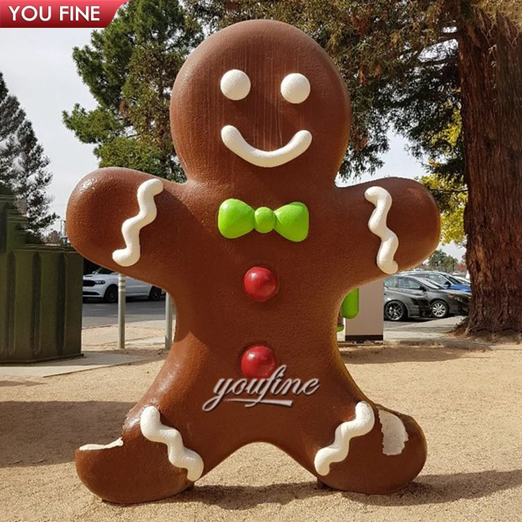 Customized Food Statue - Large Resin Glass Fiber Cookie Man