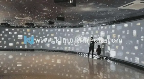 3d Interactive Wall With Curved Projection Screen For Arc Wall ...