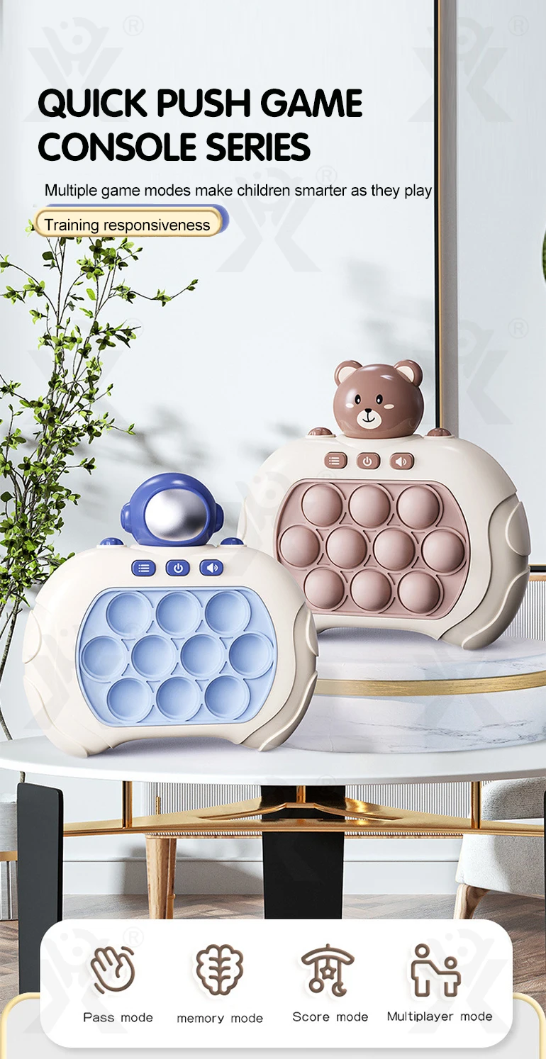 Chengji Music Fast Puzzle Quick Push Pop It Game Console Popit ...