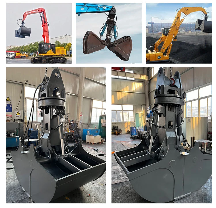 Customizable Clamshell Attachment Excavator Rotating Hydraulic Clam ...