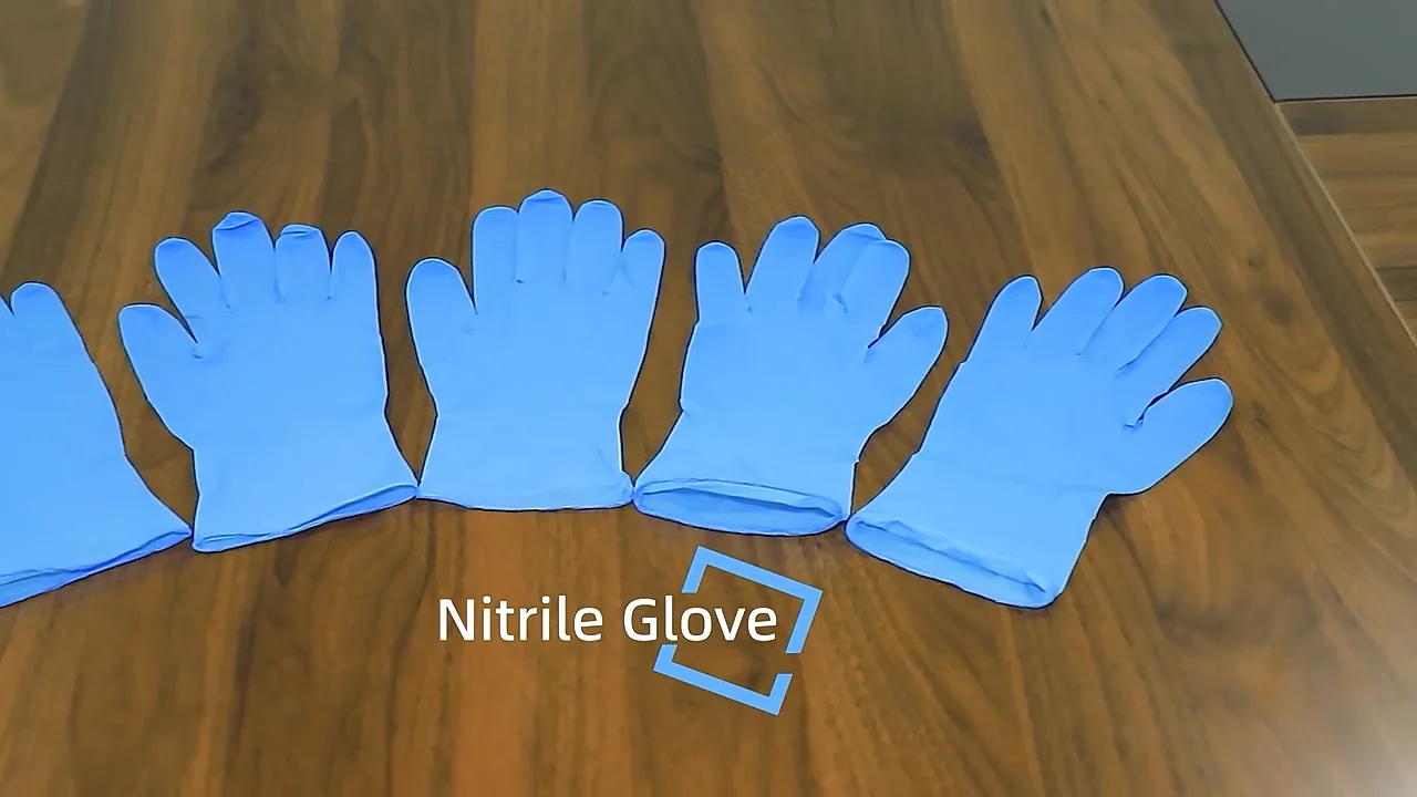Custom Nitrile Gloves Waterproof Finger Texture Cleaning Washing Gloves ...