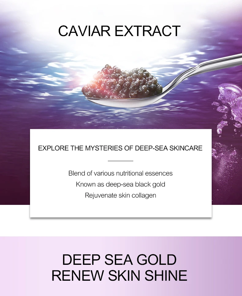 Caviar Hyaluronic Acid Luxury Skin Care Set for Anti-ageing