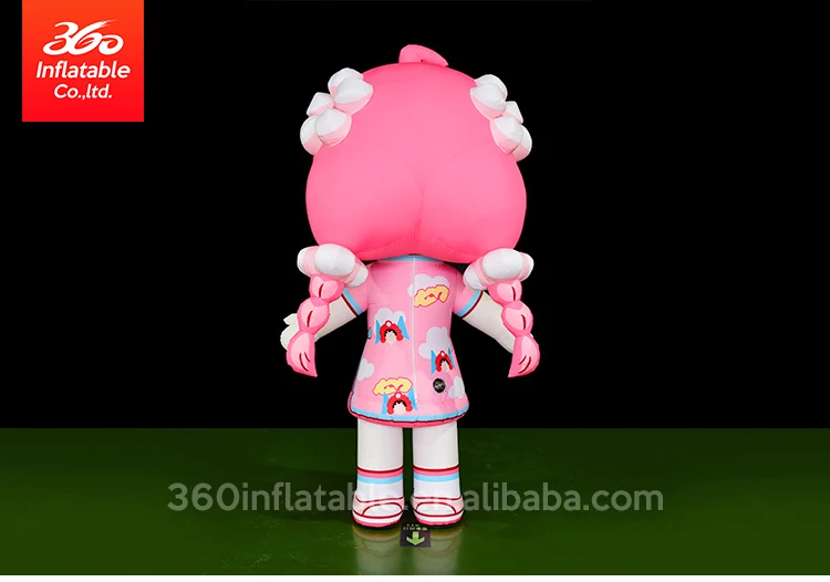 Moving Inflatable Girl Mascot - Custom Advertising Costumes