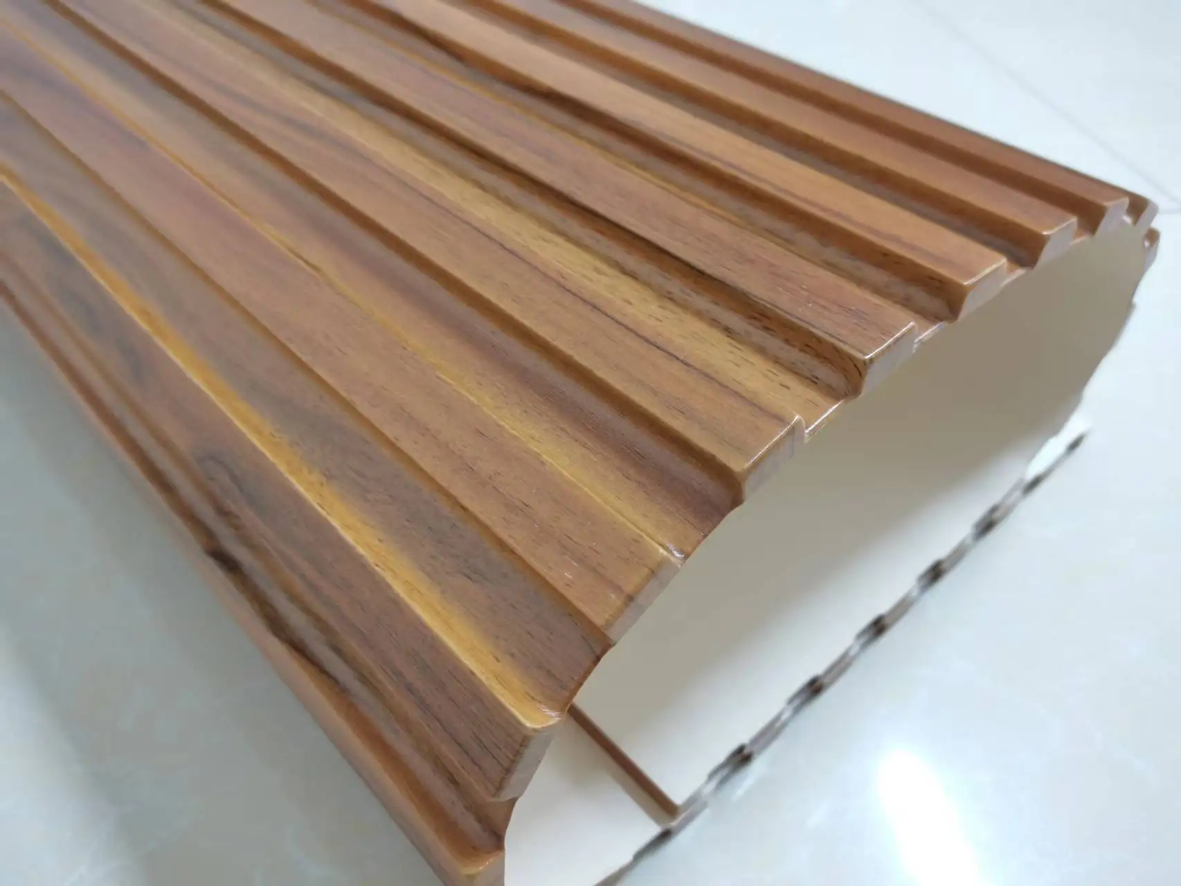 Fluted 3D Wall Art Panel - Solid Wood with Veneer Wrapping