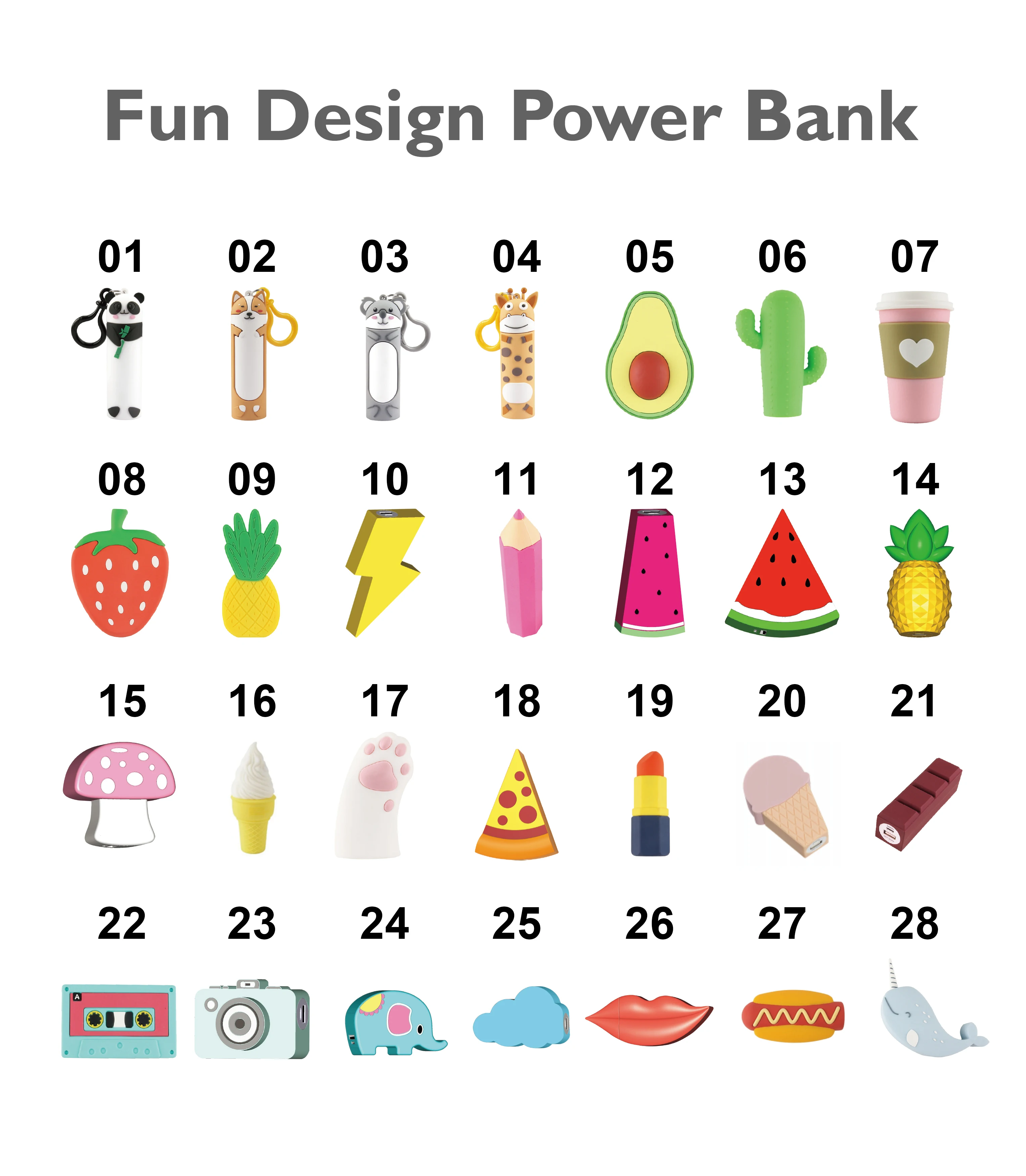 Custom Shape Design PVC Container Power Bank - Quick Charge