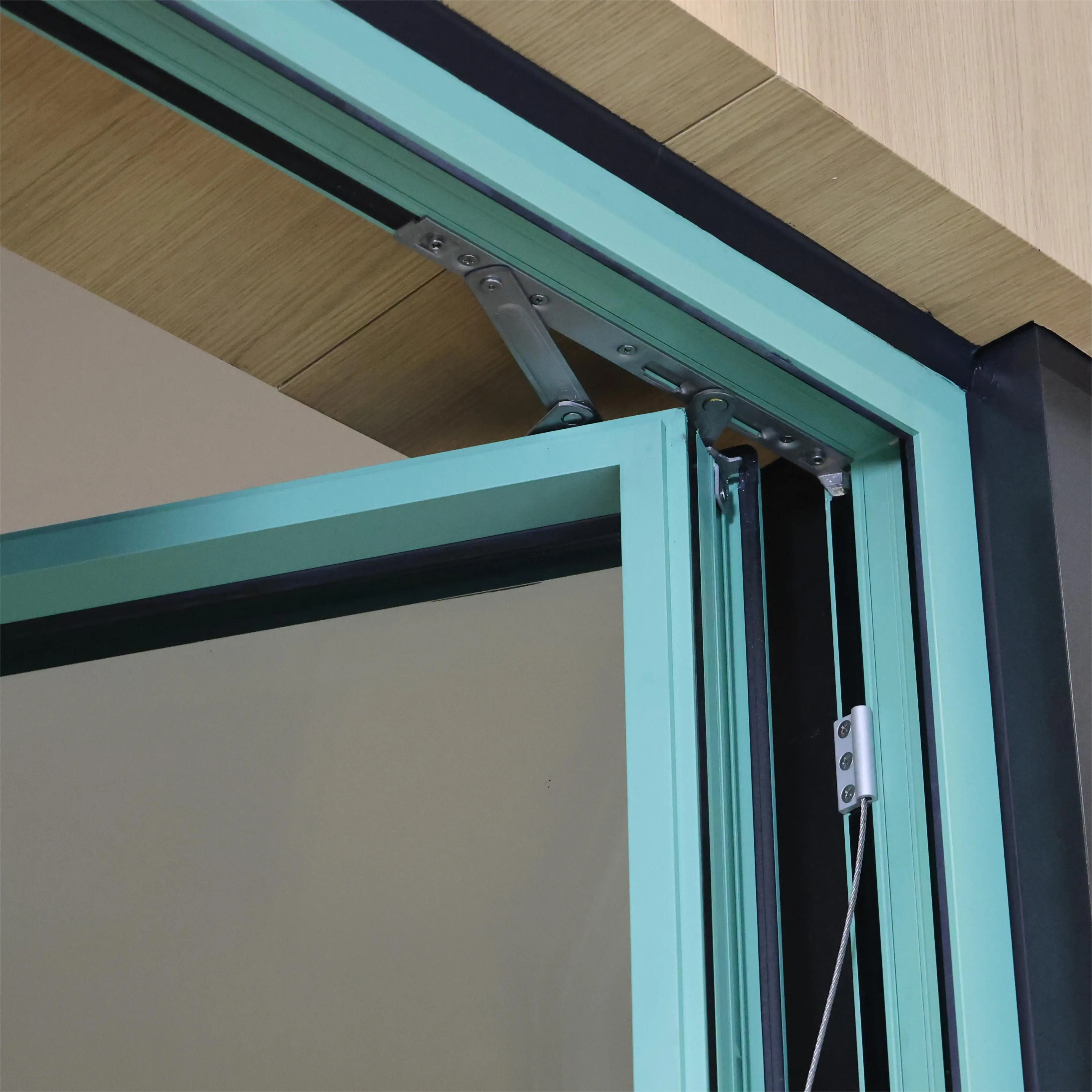 Customizable Double Panel Glass Window Aluminum Alloy Frame Outward ...