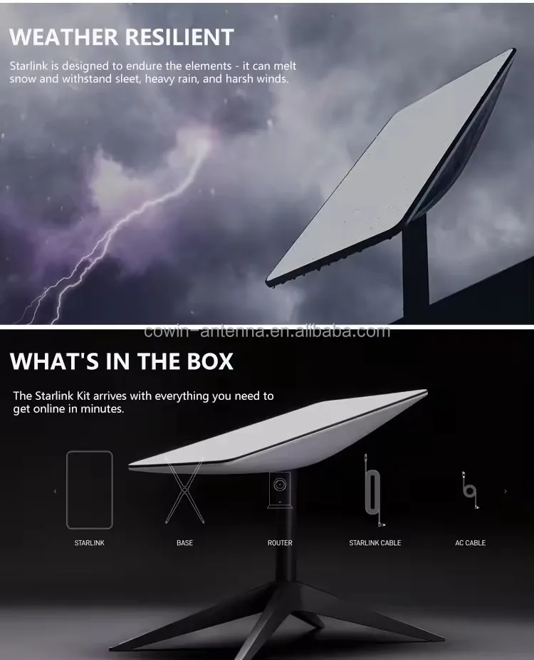 New Starlink Internet Satellite Dish Kit V2 Rvs Version (roam) Starlink ...