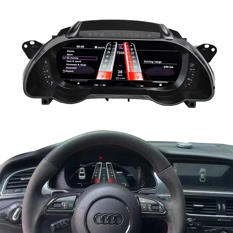 2023 Car Accessories Digital Cluster Speedometer Dashboard For Audi A4 A5 S5 B8 2009 2016