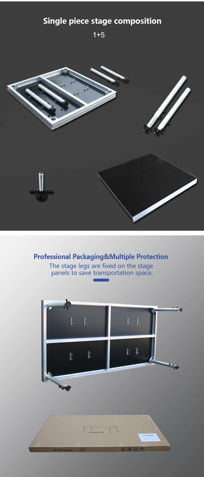 Aluminum Easy Indoor Outdoor Performance Party Stage Structure Table ...