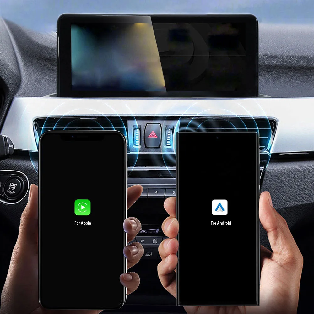 Wireless Carplay Android Apple 2In1 Wired Adapter Portable Ai Box ...