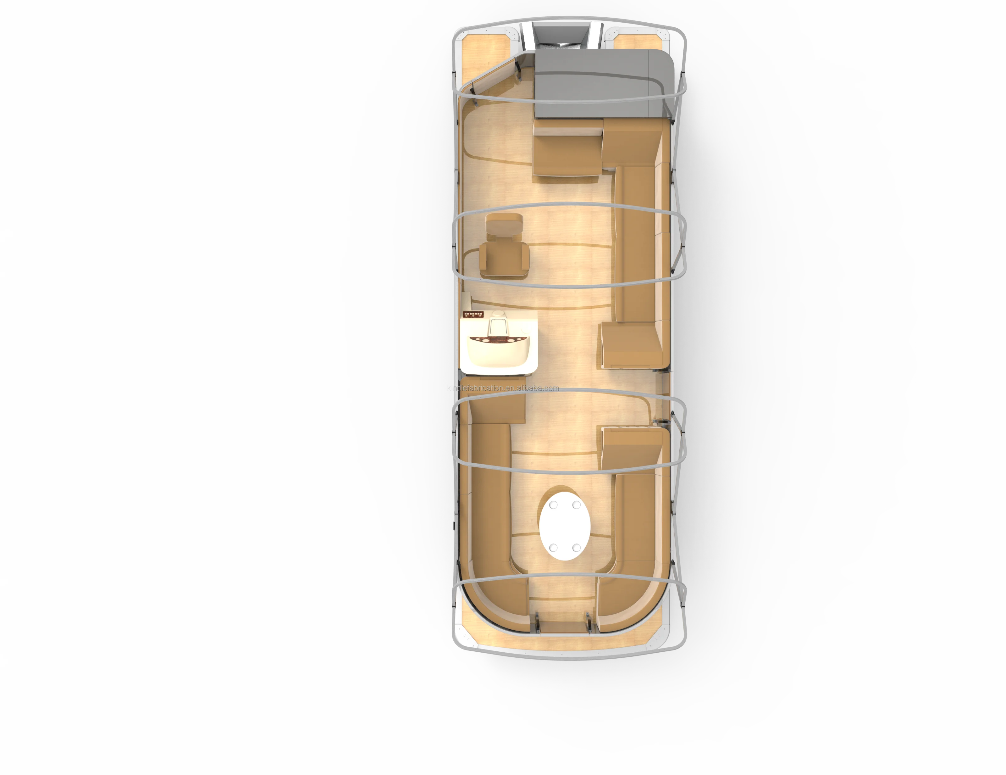 Luxury Aluminum Tritoon Fiberglass Catamaran Pontoon Boats