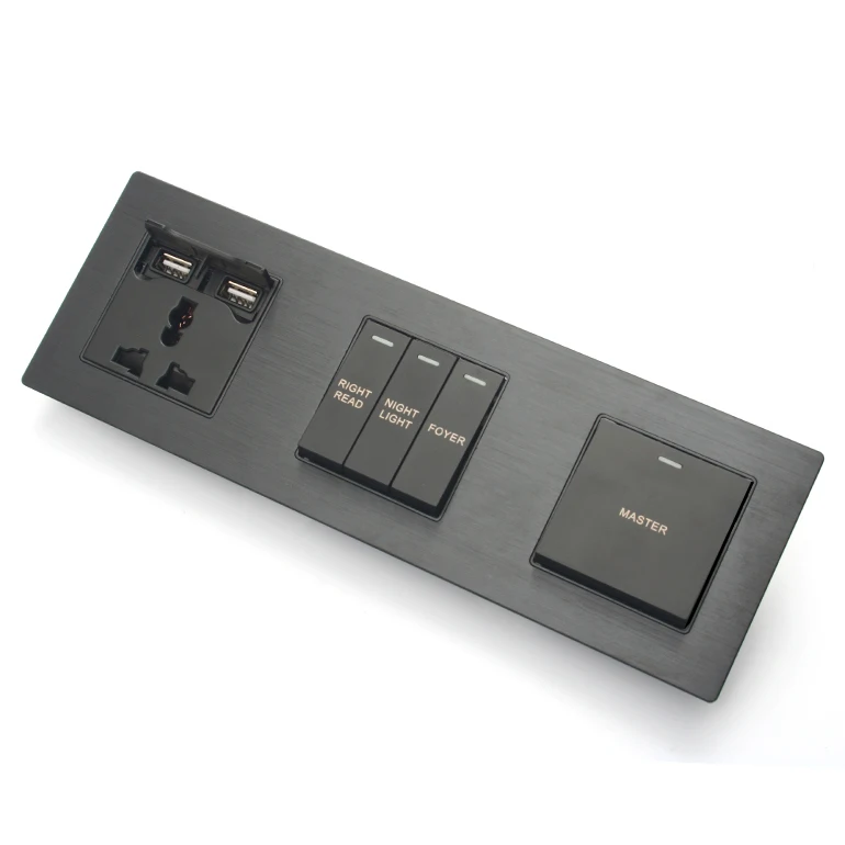 15B Series Luxury Hotel Bedside Wall Intelligent Push Button Switch ...