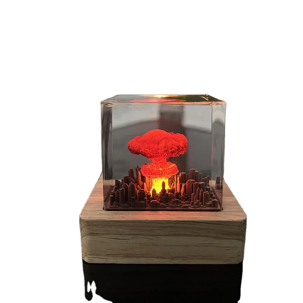 Nuclear Explosion Bomb Mushroom Cloud Lamp Flameless Lamp For Courtyard ...