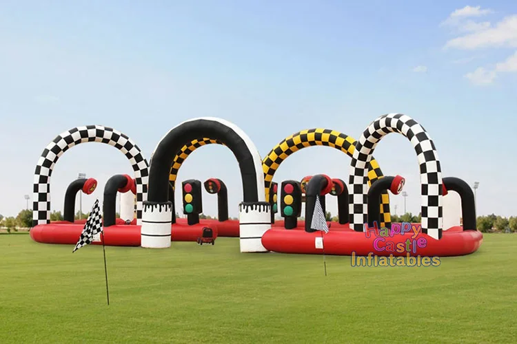 Hot Sale High Quality Customized Size Race Car Inflatable Race Track ...