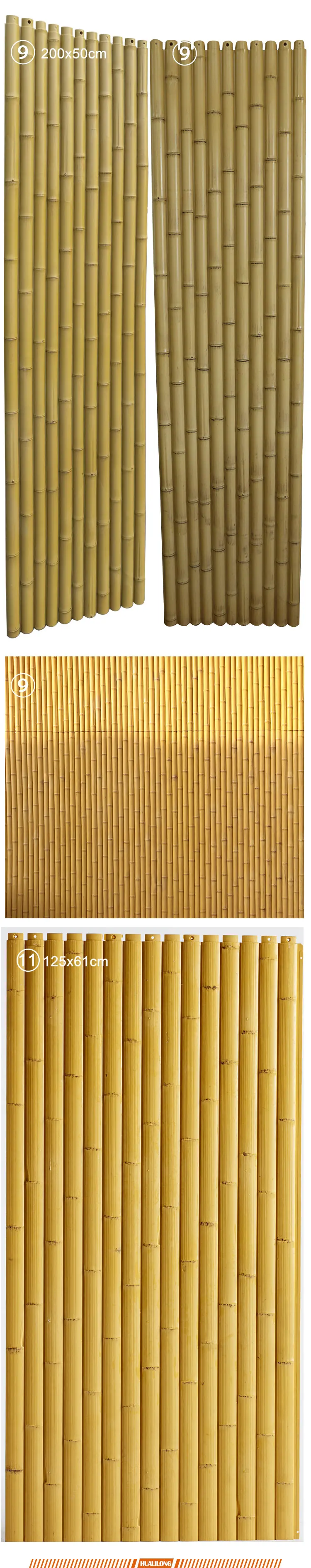 Factory Pretty Artificial Synthetic Plastic Split Black Bamboo Wall ...