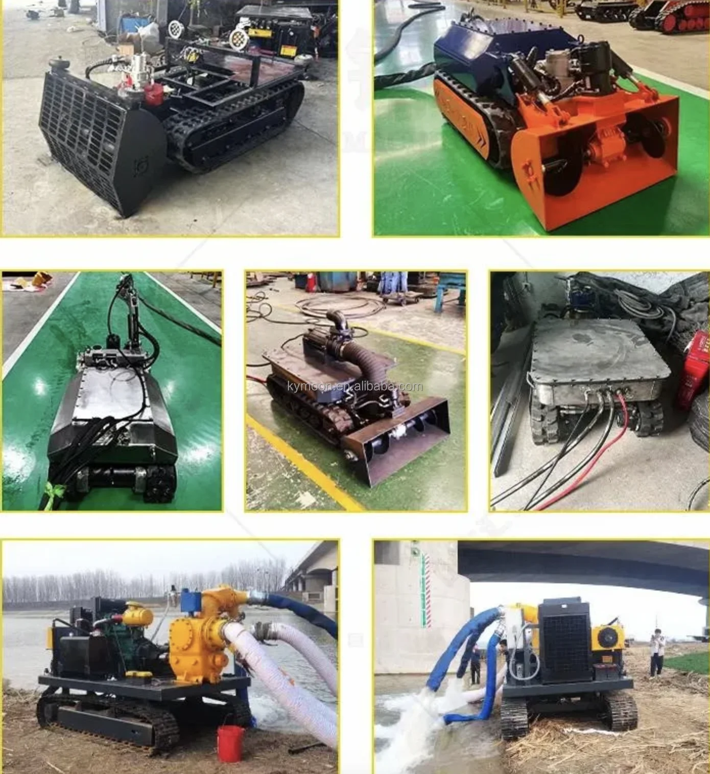 High-efficiency Dredging Robot - Rubber Tracked Amphibious Dredger