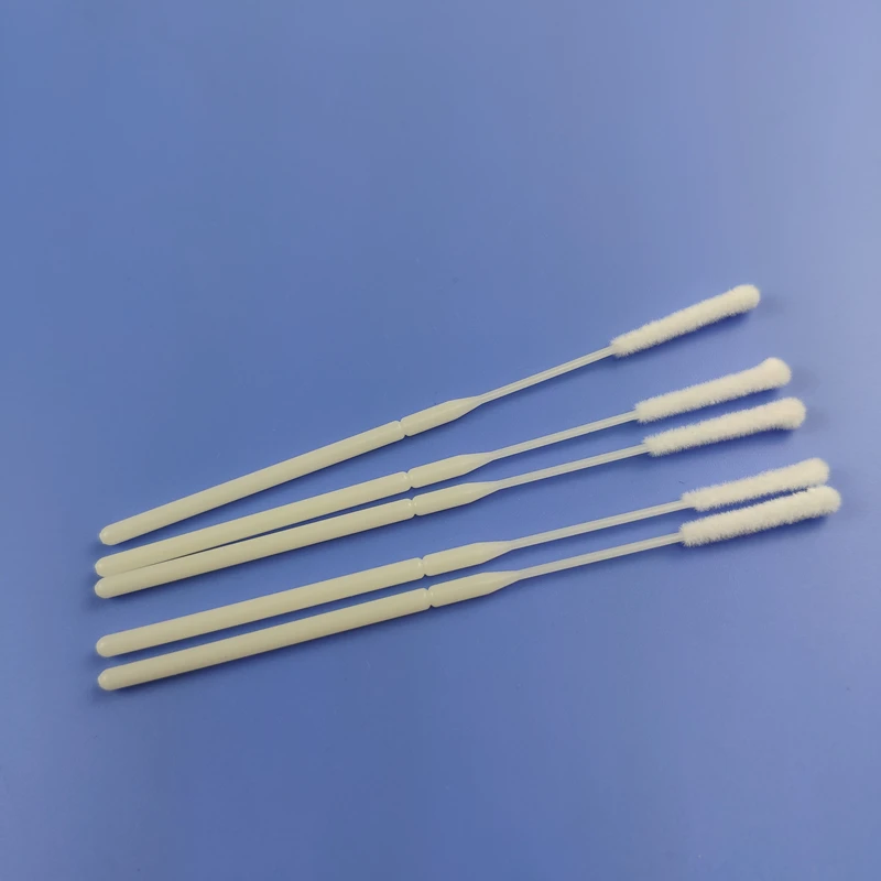Nasal Swab Disposable Sterile Swab With Breakpoint Nylon Flocked Head ...
