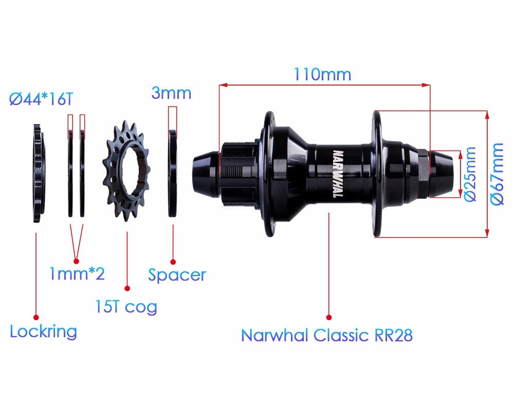 Bicycle Hubs BMX Race Bike Hub Aluminum Bearing Allen Bolt