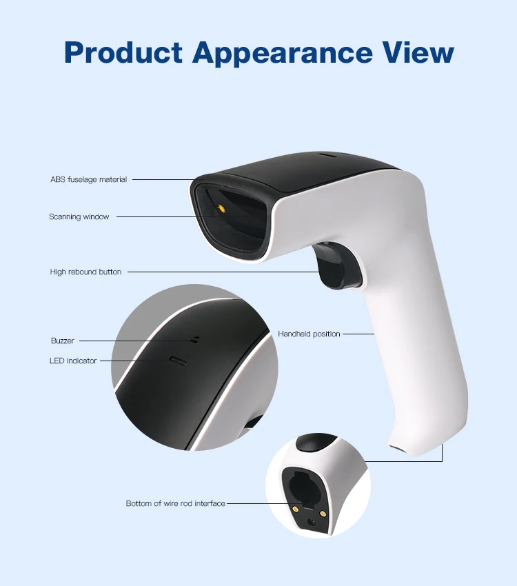 Xkancode High Resolution 2d Cmos 2.4g&bt Database Wireless Cordless ...