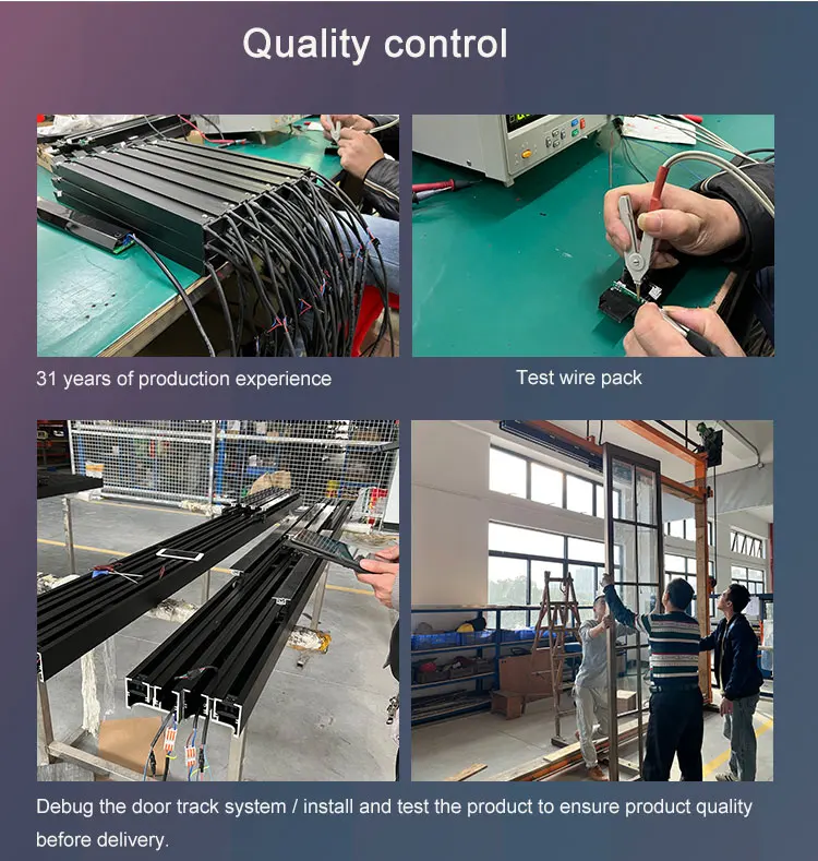 HDSAFE Smart Glass Automatic Sliding Door System for Offices