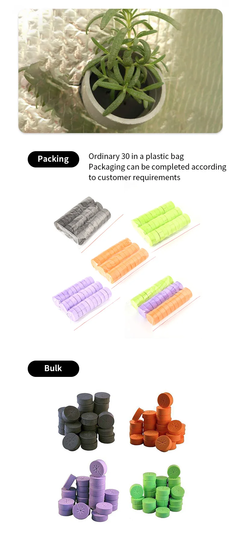 Clone Collar Hydroponic Cloning Systems - Multi Color Pucks