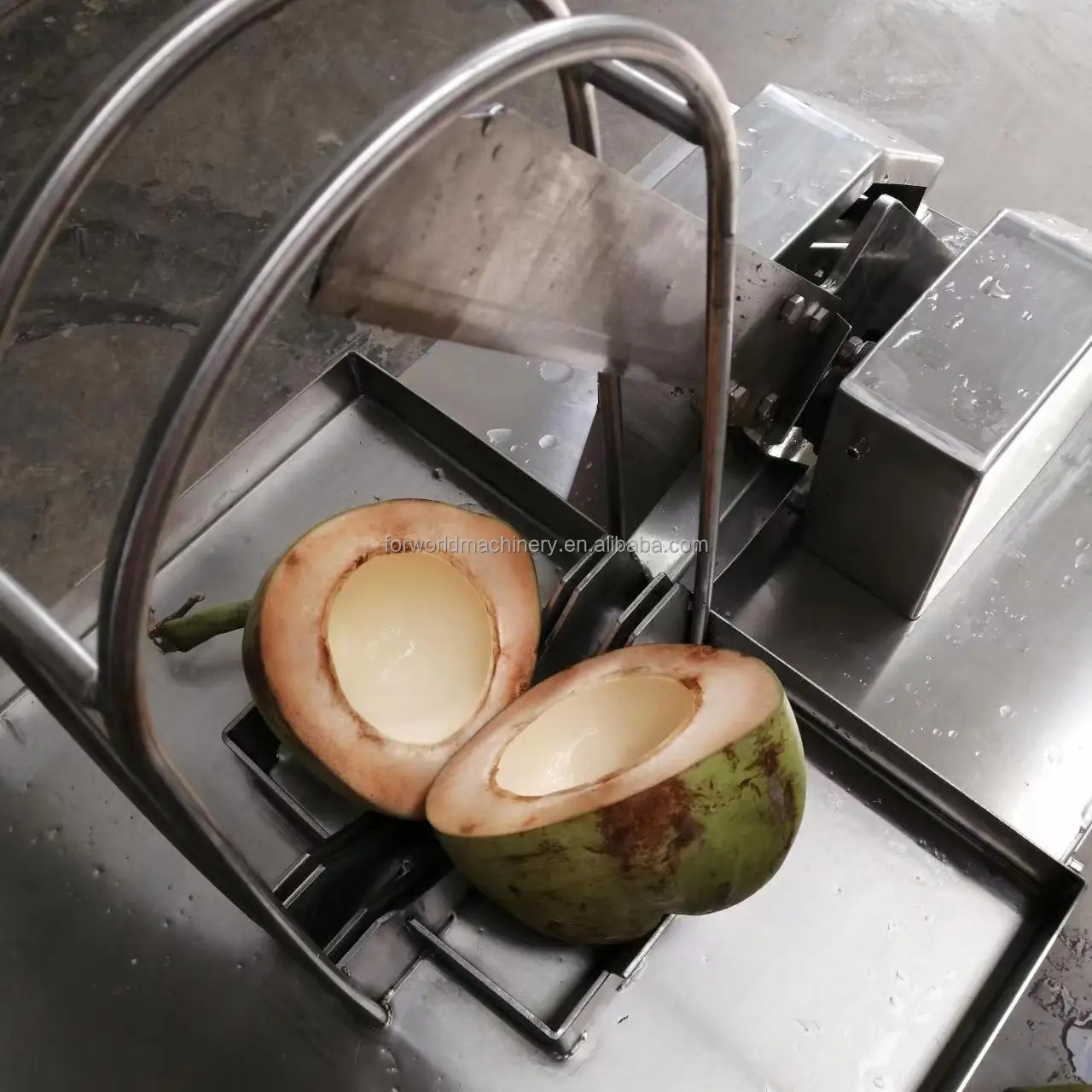 Coconut Half Machine/coconut Shell Cutting Machine/green Coconut ...
