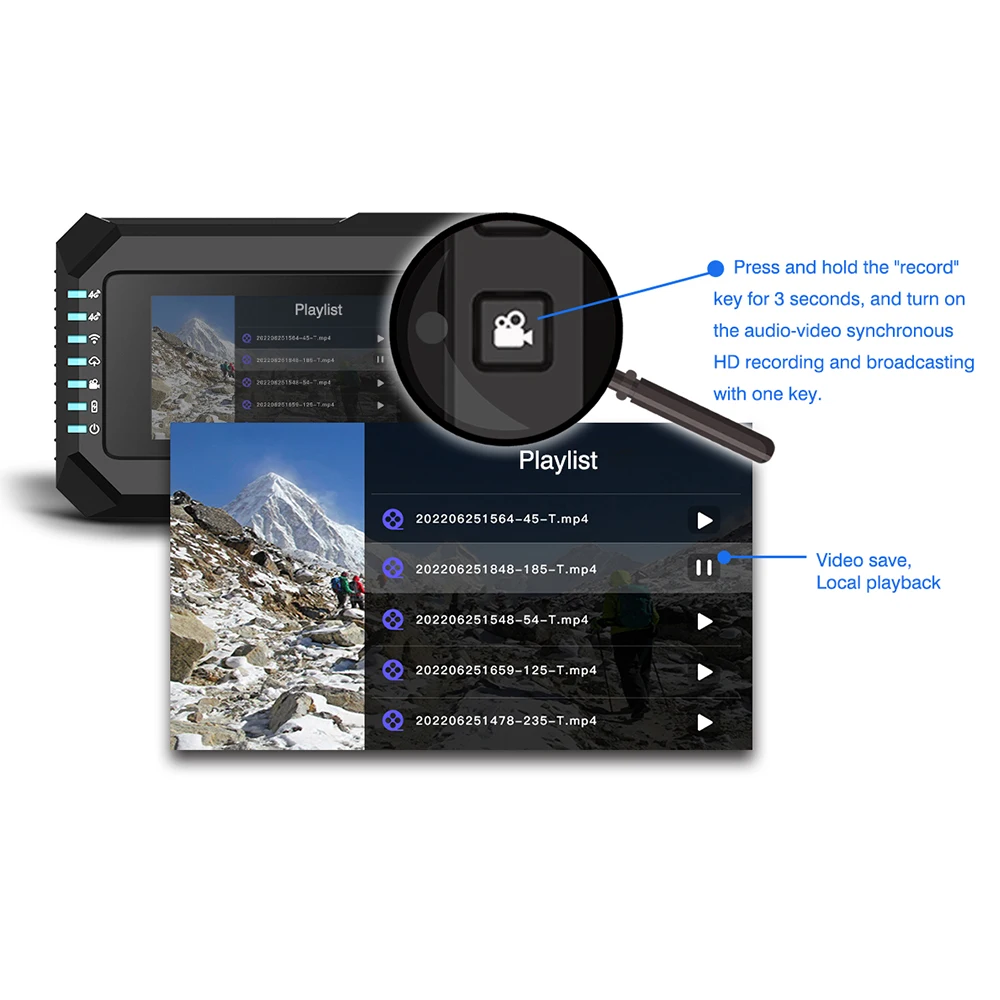 Portable 4g 4k Bonding Streaming Video Camera For Live Streaming - Buy ...