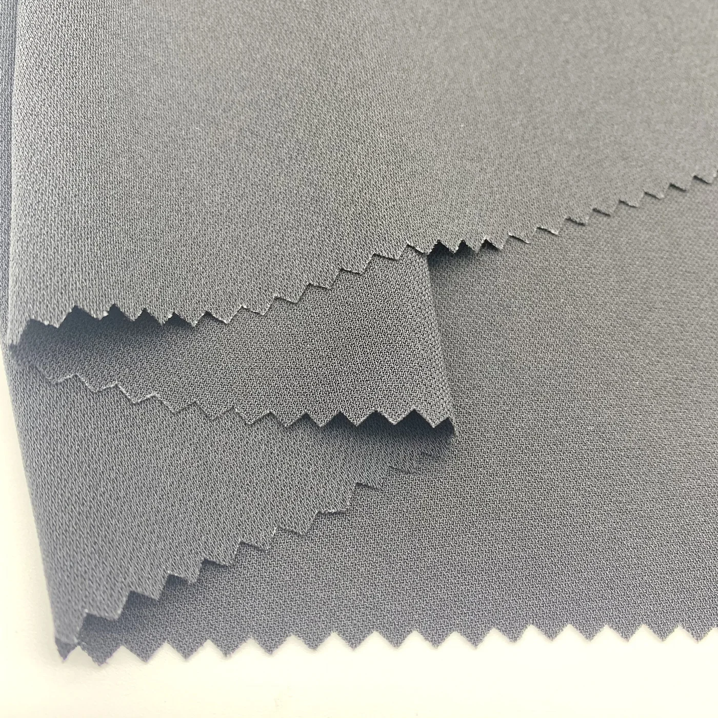 Hot Selling Drape Style 100% Polyester Composite Filament Herringbone Dobby Texture Crepe Fabric ...