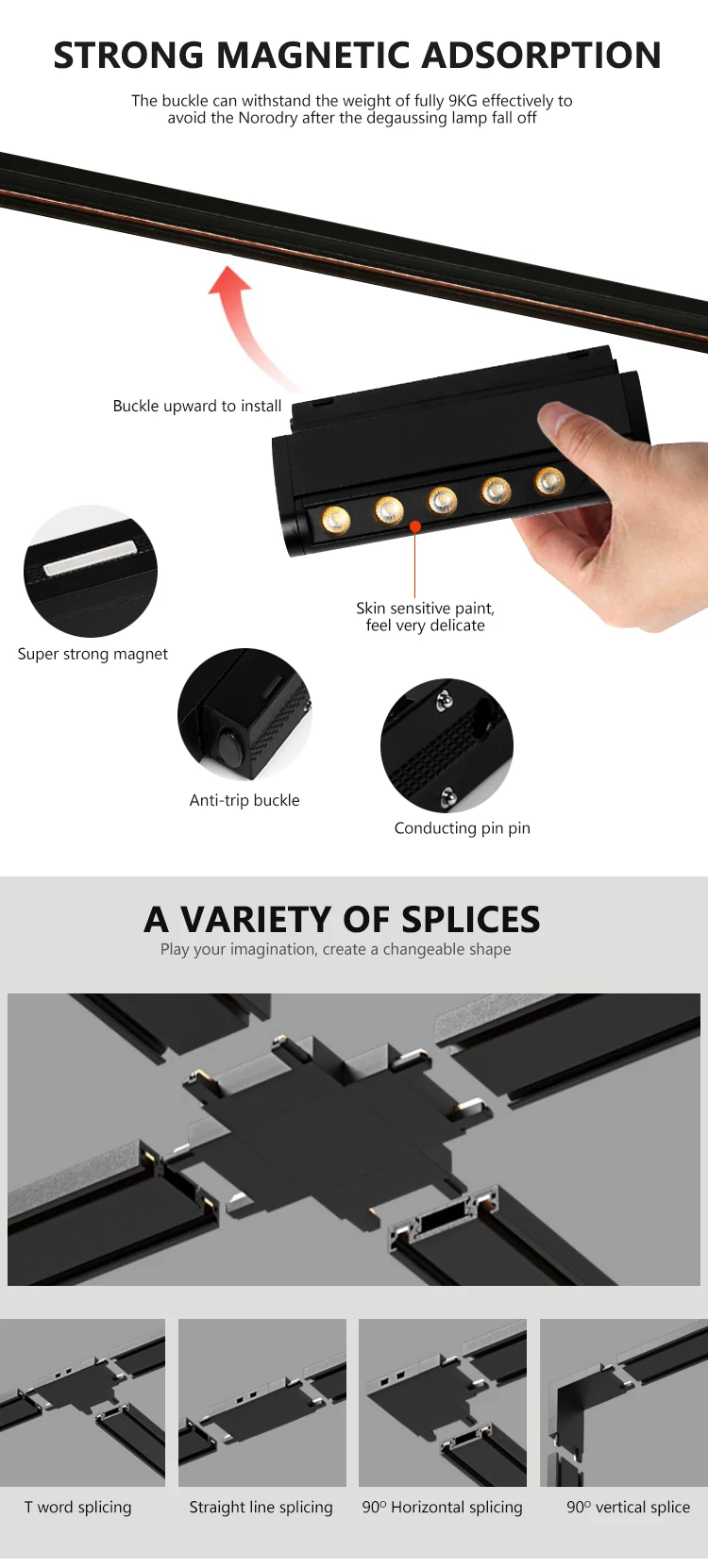 Magnetic Track System Led Magnetic Track Lights System Indoor Showroom ...