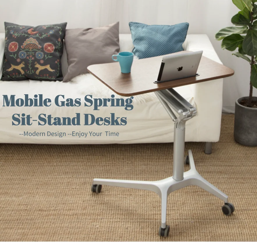 Pneumatic Gas Lift Height Adjustable Desk Gas Spring Standing Desk ...