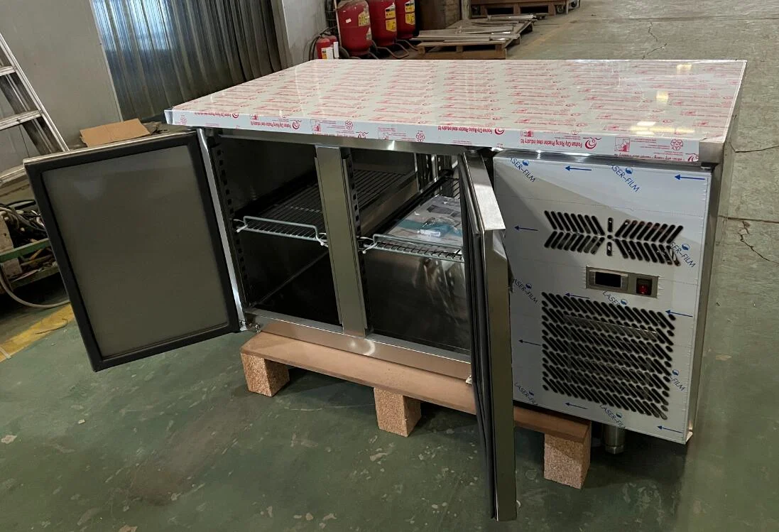 Platform Refrigerator Commercial Kitchen Worktable Freezer Stainless ...