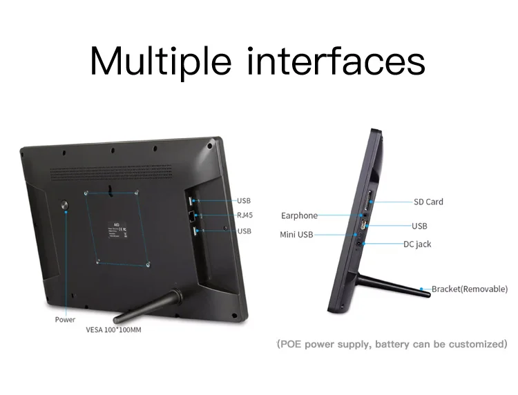 Super Slim Bezel 15.6 Inch Full 1080p Advertising Displayer Capacitive ...