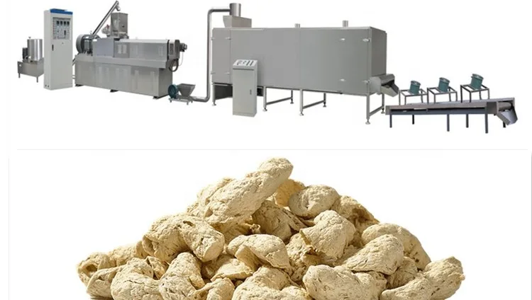 Tsp Chunks Plant Dry Tvp Flakes Produce Line Machine Plant Equipment ...
