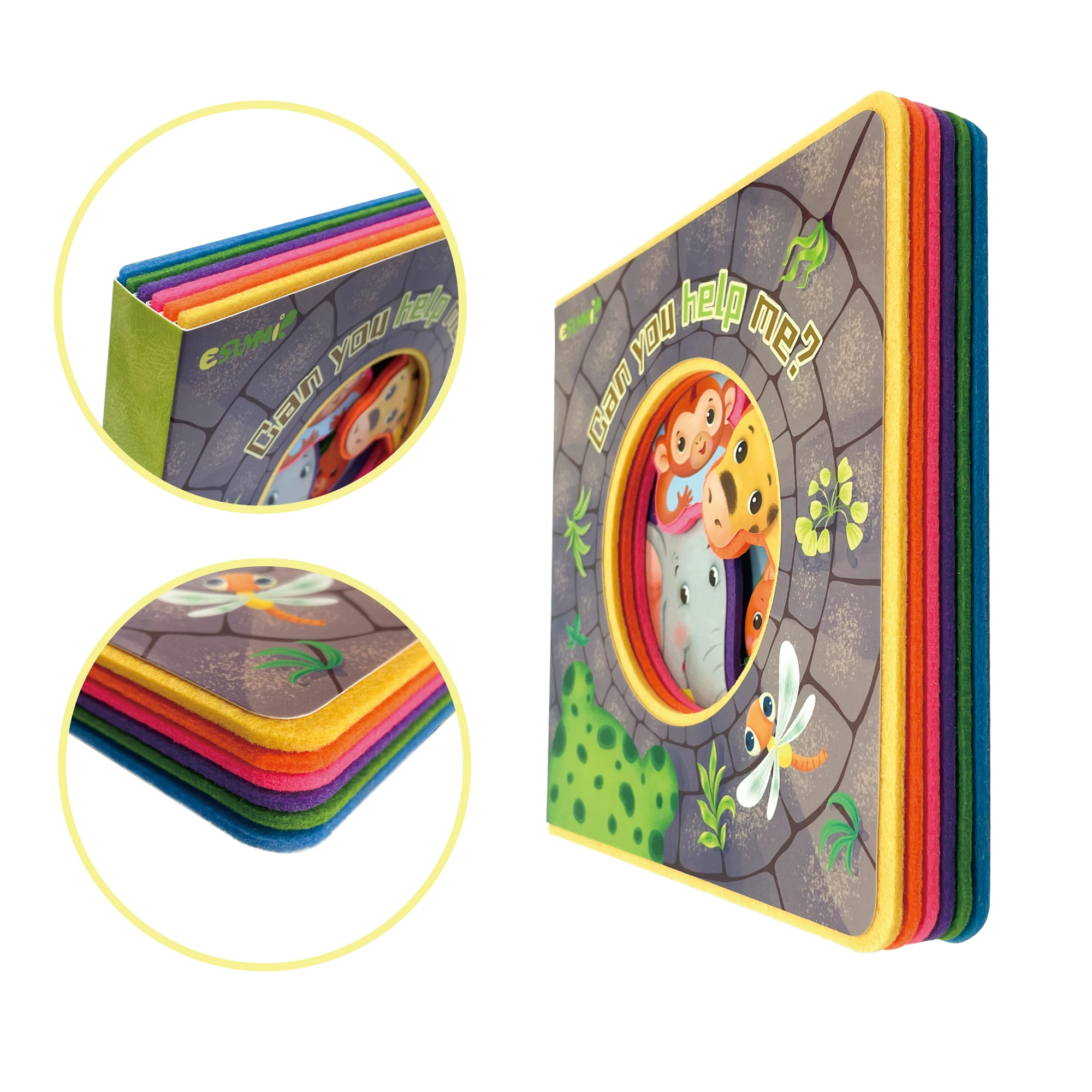 Fancy Felt Board Book - Colorful and Interesting Designs