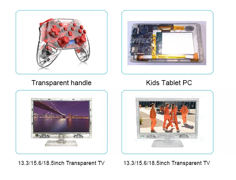 Vitek Transparent Prison 18.5 15 Inch Clear LED TV