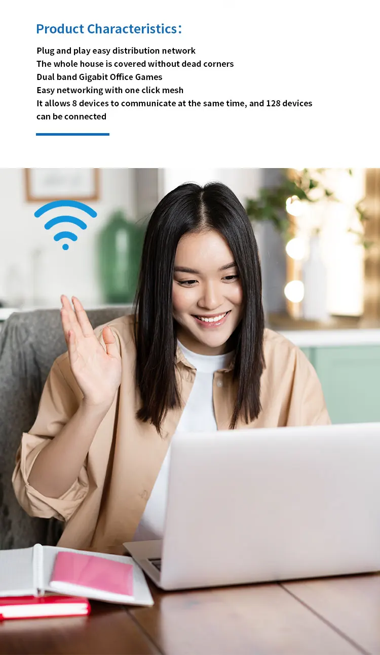 R712f Dual Band Wifi Router R712f Wifi5 1200mbps 4fe+ac1200 With 4*5 ...