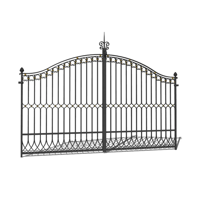 High Quality Wrought Iron Gate Design Simple Main Front Entry Door Iron ...