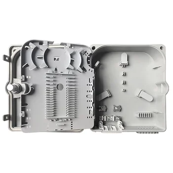 Ftth 12 Core Fiber Optic Terminal Box Abs Plastic Distribution Box 2x12 ...