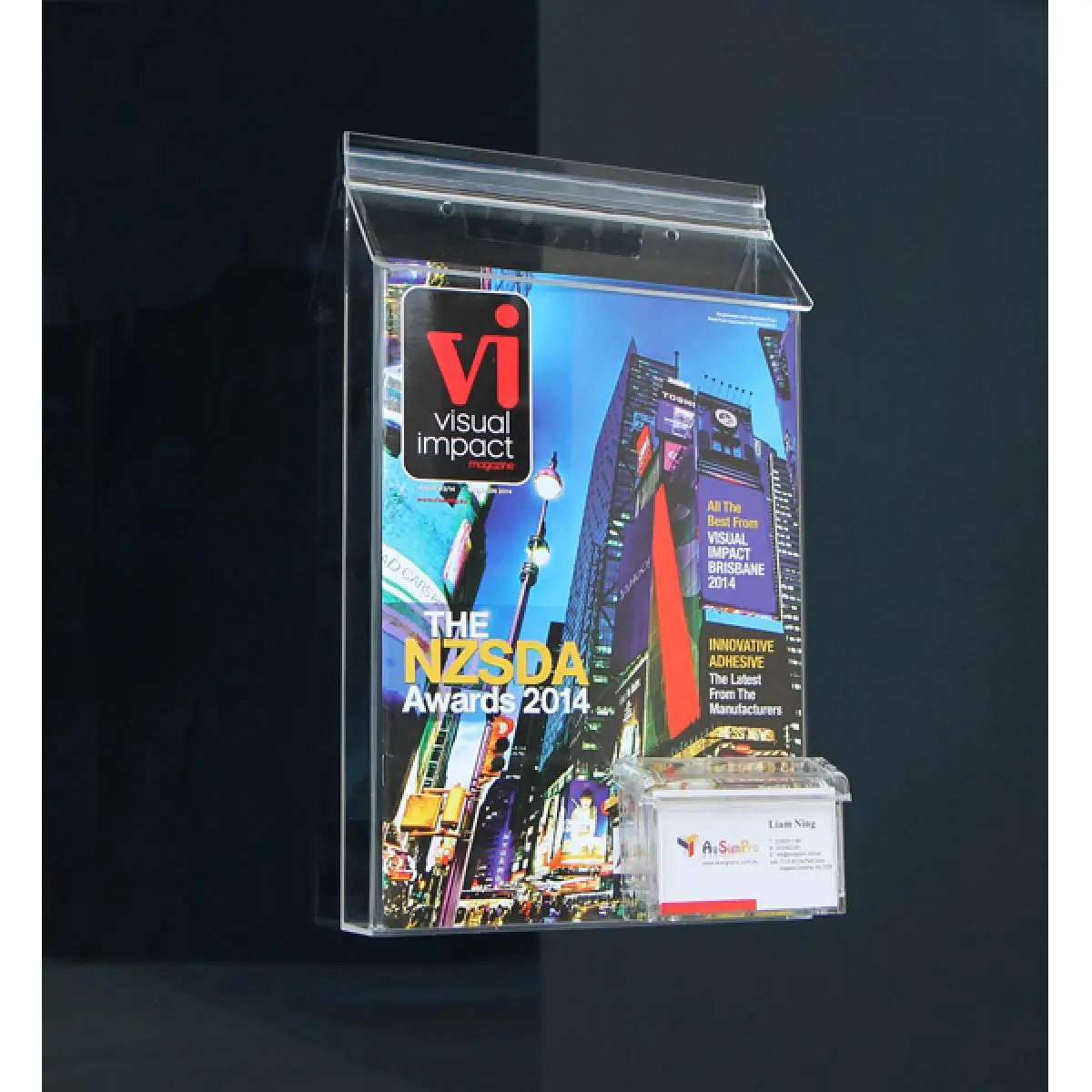 Plastic Flyer Display Box for Use Outside Acrylic A4 Outdoor Brochure ...