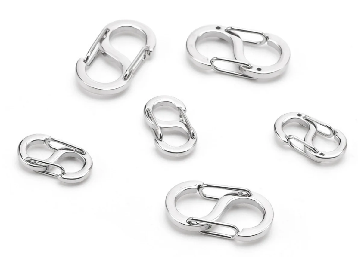 Stainless Steel Metal S Shape Spring Clasp Bracelet Clasp Necklace ...