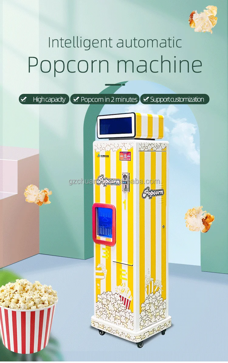 New Popcorn Vending Machine Delicious Health Popcorn Making Fun ...